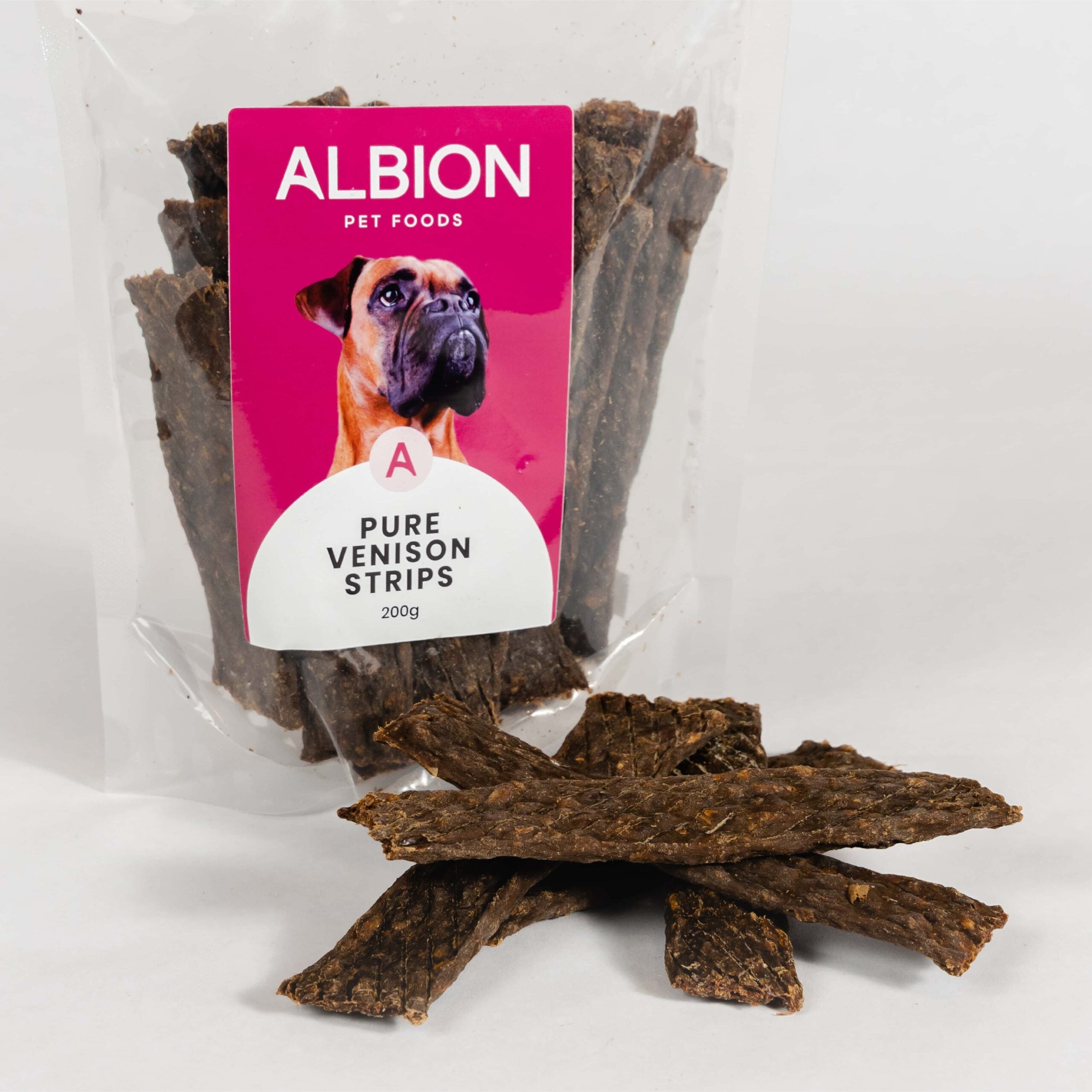Pure Venison Meat Strips 200g – Yorkshire Pet Shop
